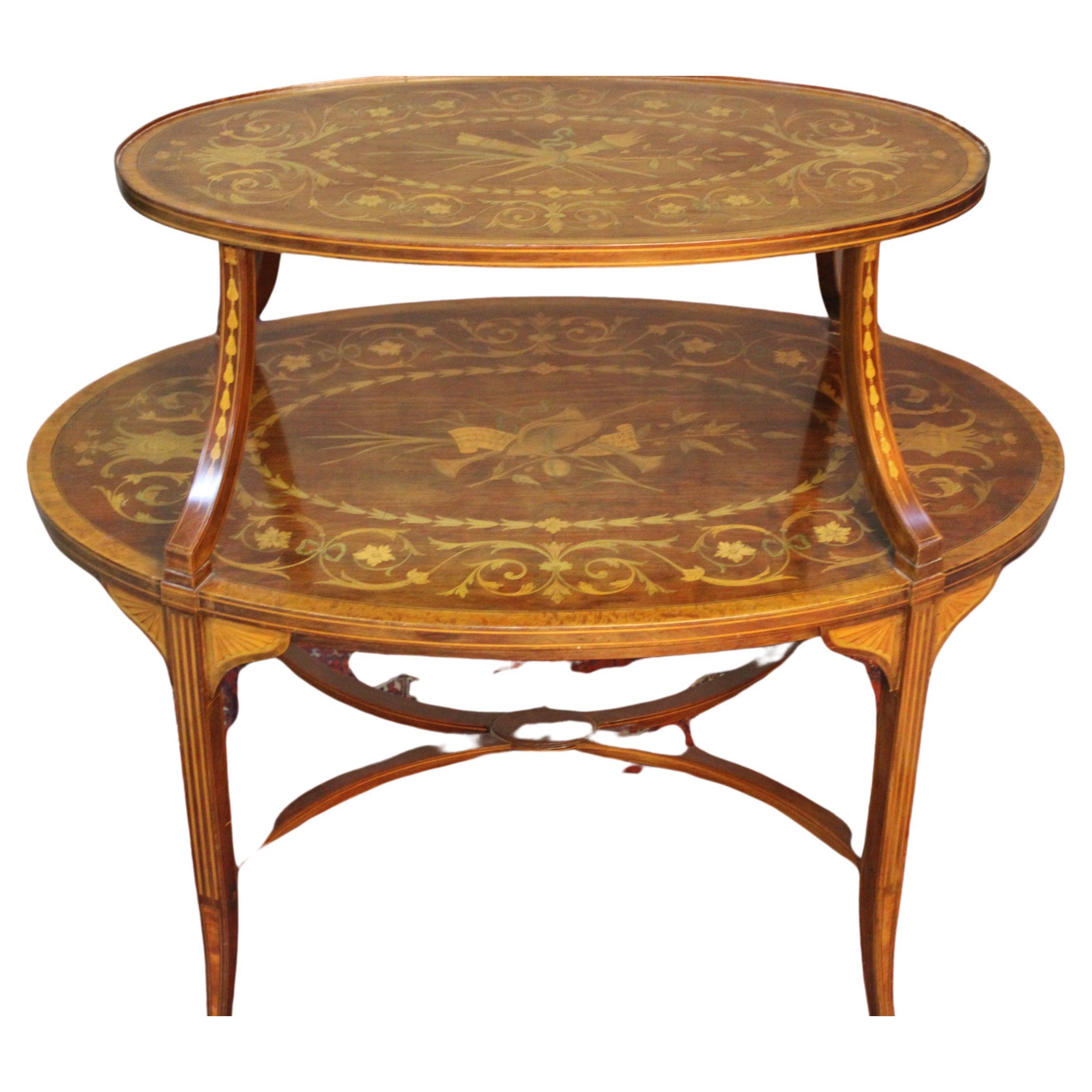 19th Century Victorian Carved Oak Octagonal Center Table at 1stDibs