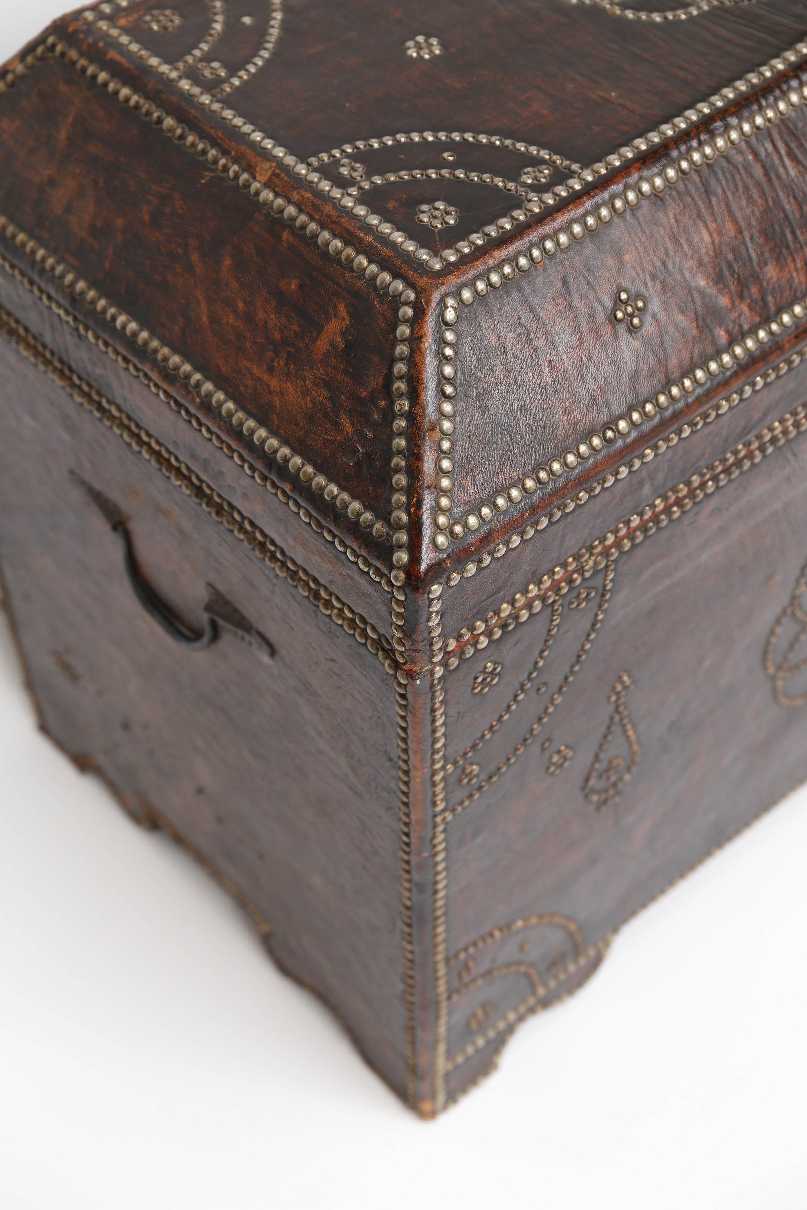19th Century Leather Studded Trunk at 1stDibs | 19th century trunk