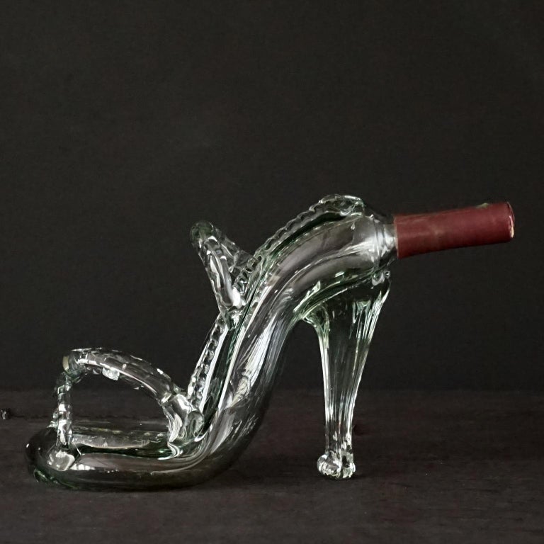 19th Century Legras&Cie and Vintage Glass Boot High Heel Shoe Bottle ...