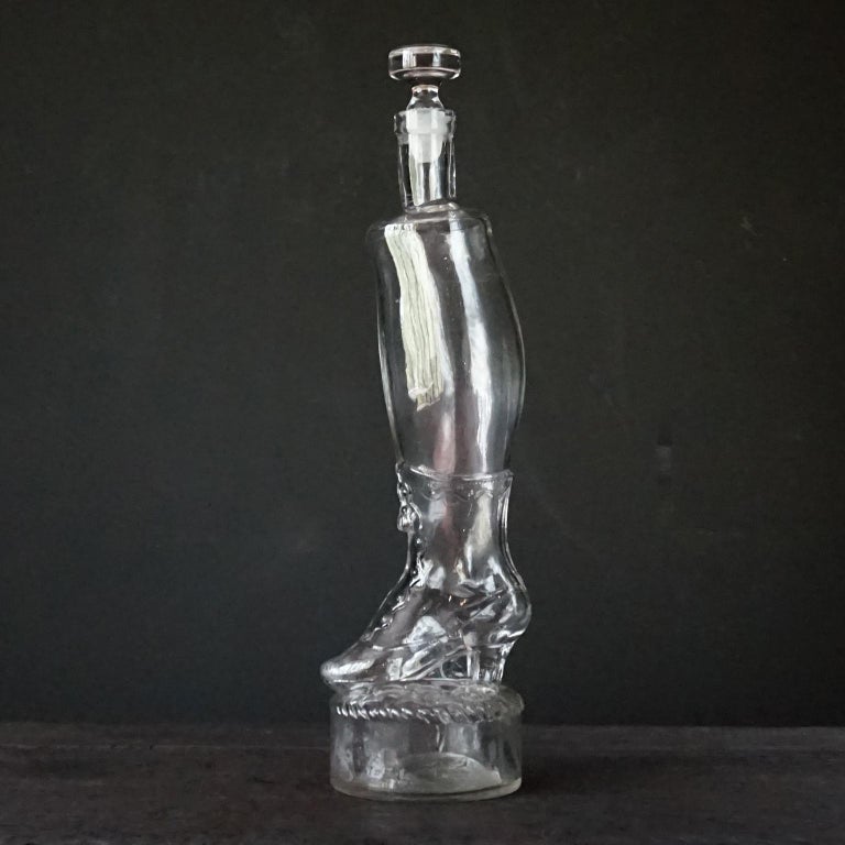19th Century Legras&Cie and Vintage Glass Boot High Heel Shoe Bottle ...