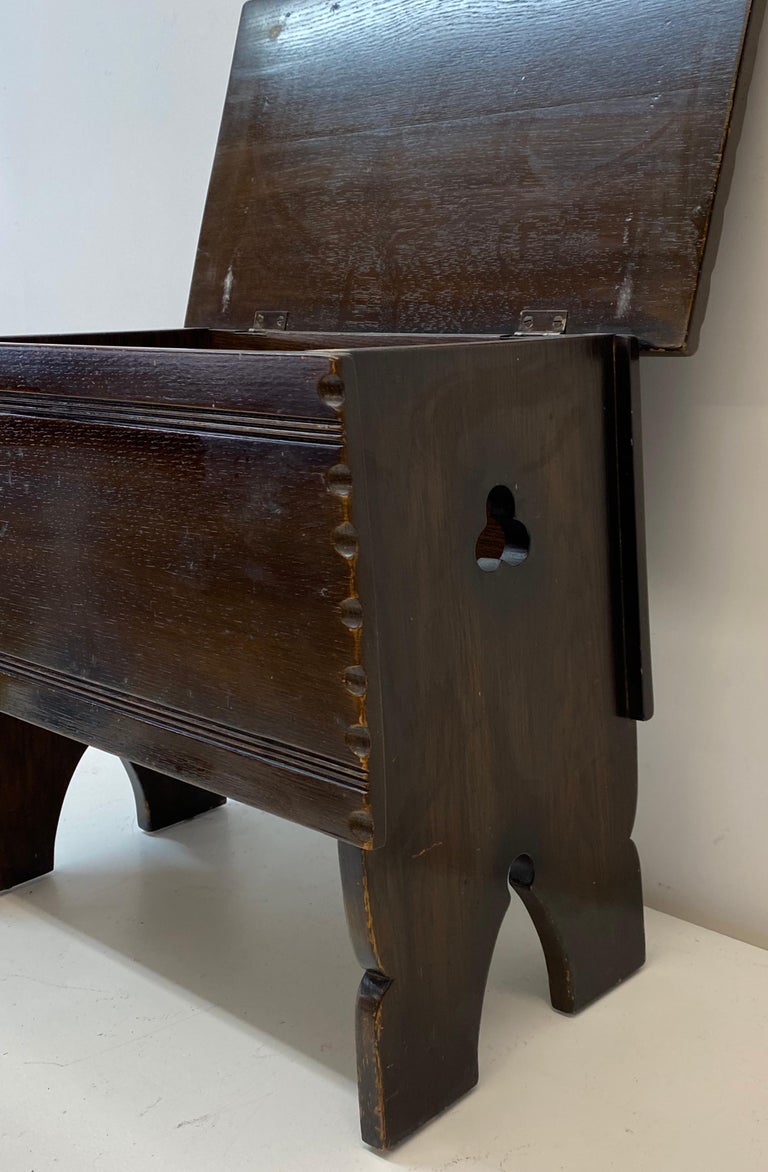 19th Century Lift Top Storage Box / Seat For Sale at 1stDibs