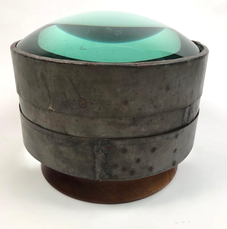 19th Century Lighthouse Glass Lens Nautical Sculpture at 1stDibs
