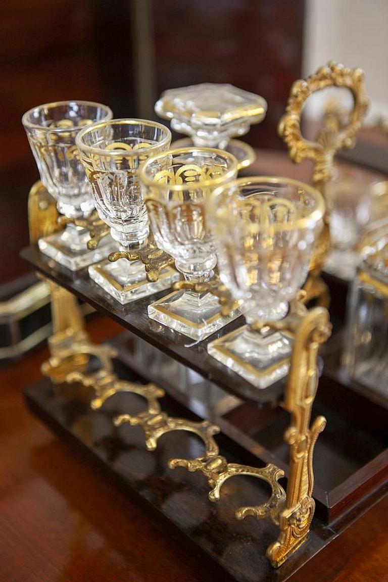 19th-Century Black Rosewood Liquor Case in the Style of Napoleon III ...