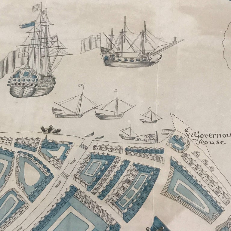 19th Century Lithograph Map of Lower Manhattan, New York For Sale at ...