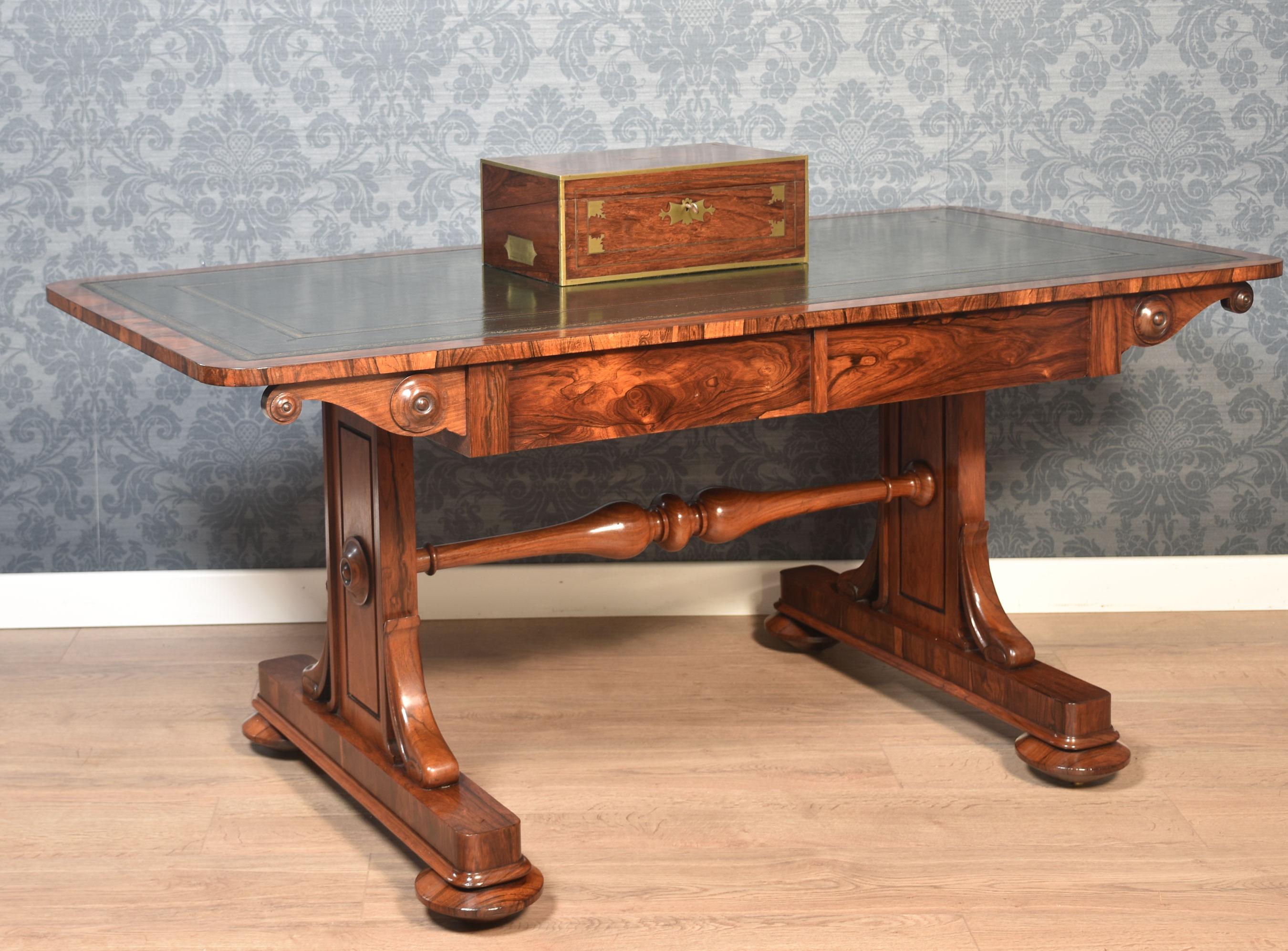 19th Century llibrary table For Sale at 1stDibs