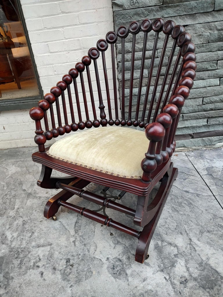 19th Century Lollipop Platform Rocking Chair by George Hunzinger For ...