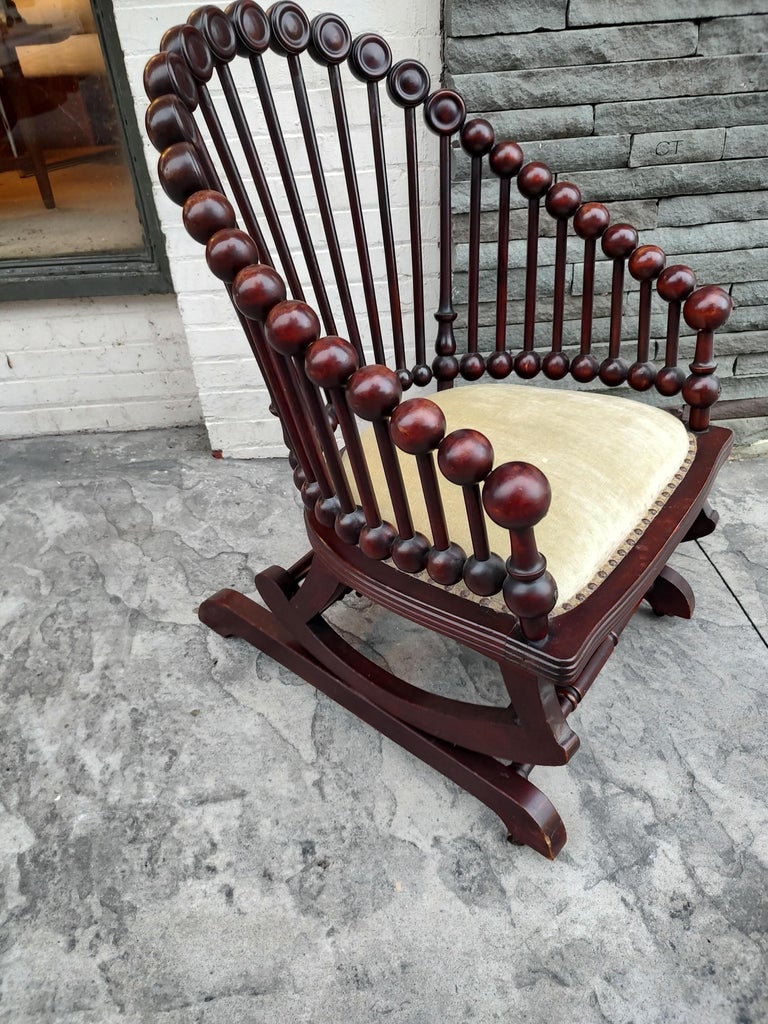 19th Century Lollipop Platform Rocking Chair by George Hunzinger For ...