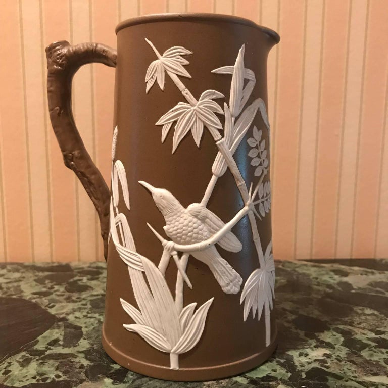 19th Century Lot of Four Porcelain Relief Pitchers For Sale at 1stDibs