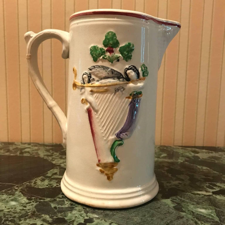 19th Century Lot of Four Porcelain Relief Pitchers For Sale at 1stDibs