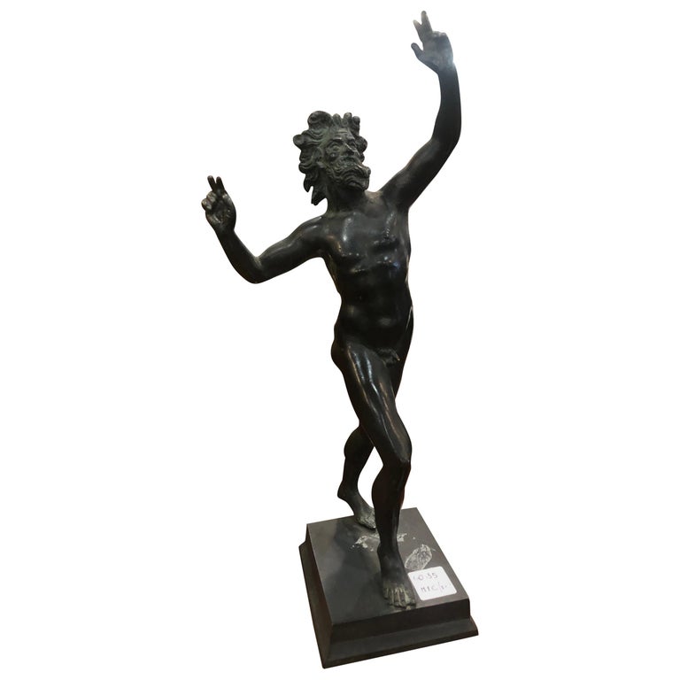 19th Century Louis Philippe Italian Gran Tour Bronze The Dancing Satyr ...