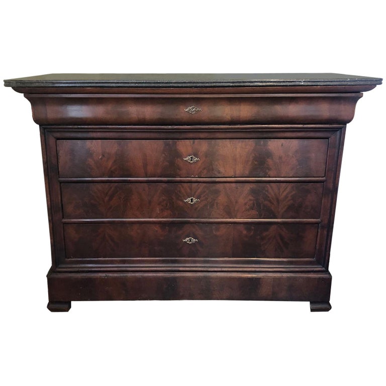 19th Century Louis Philippe Mahogany Chest of Drawers at 1stDibs