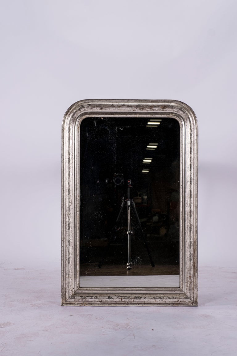19th Century Louis Philippe Silver Mirror For Sale at 1stDibs