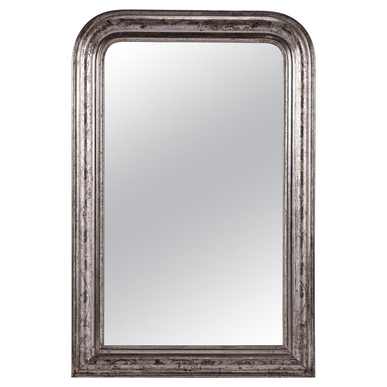 19th Century Louis Philippe Silver Mirror For Sale at 1stDibs