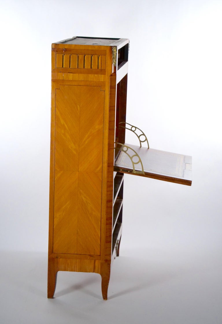 19th Century Louis Philippe Style Fall Front Secretary Chest For Sale ...