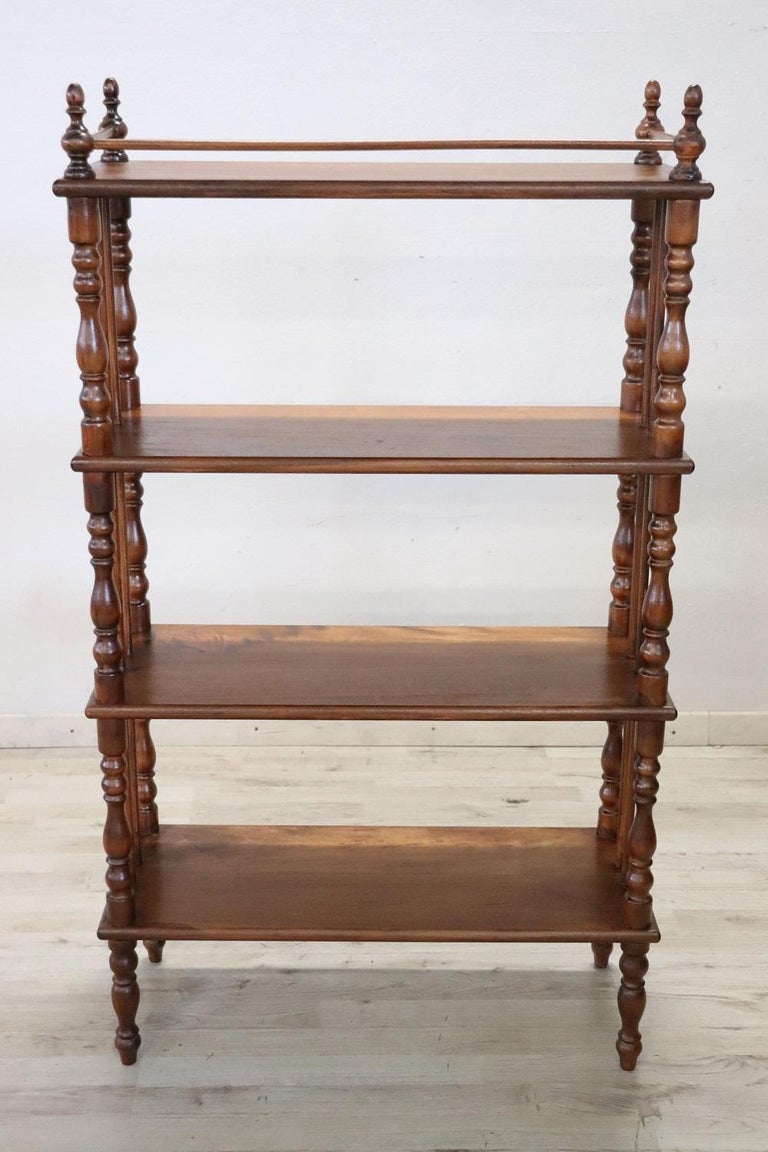 19th Century Louis Philippe Turned Poplar Wood Antique Étagère ...
