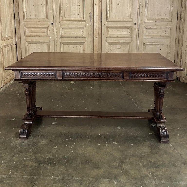 19th Century Louis XIV French Walnut Desk from Lyon at 1stDibs