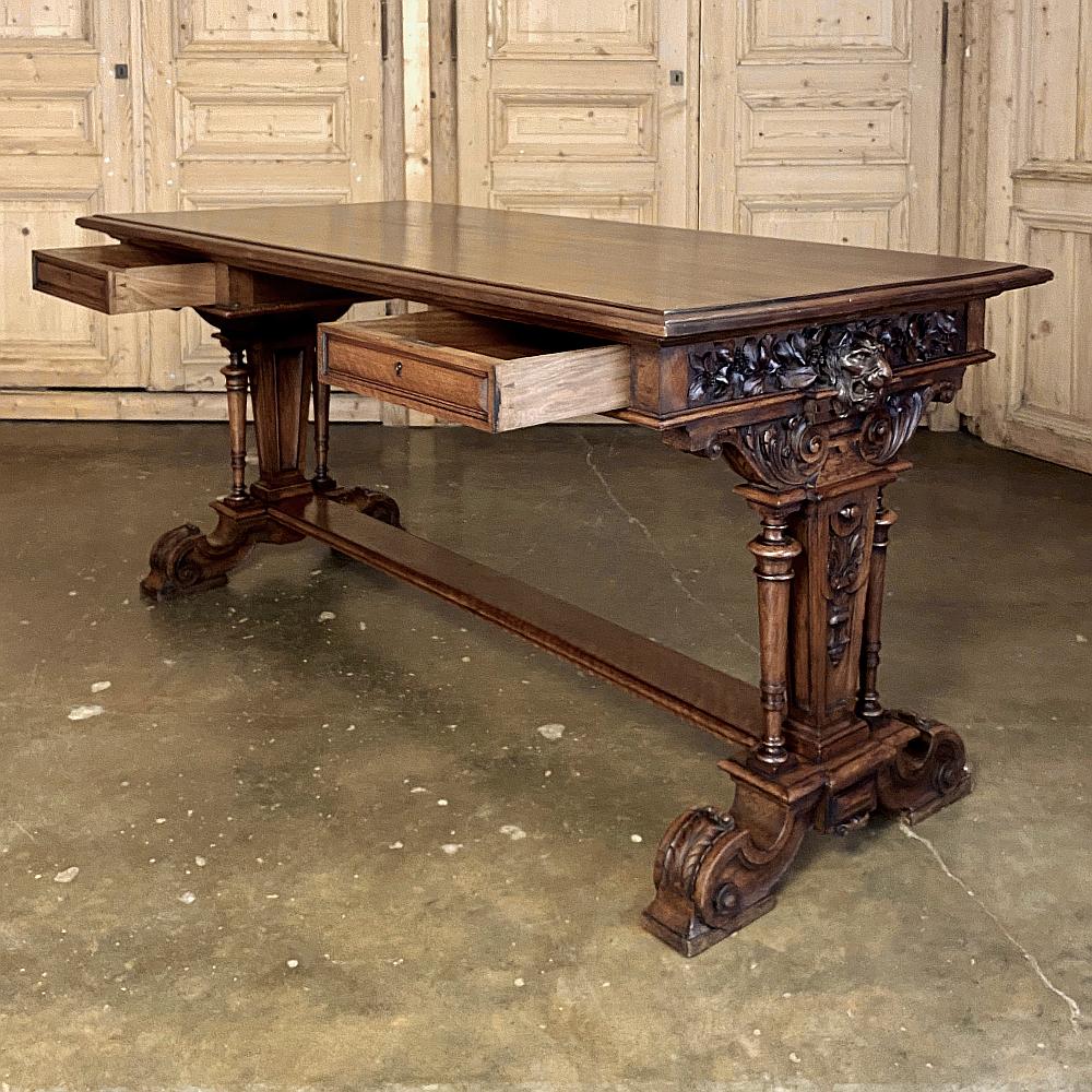 19th Century Louis XIV French Walnut Desk from Lyon at 1stDibs