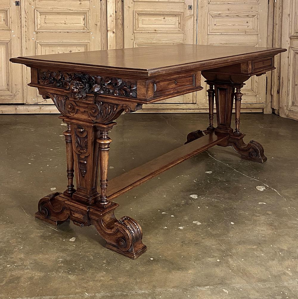 19th Century Louis XIV French Walnut Desk from Lyon at 1stDibs