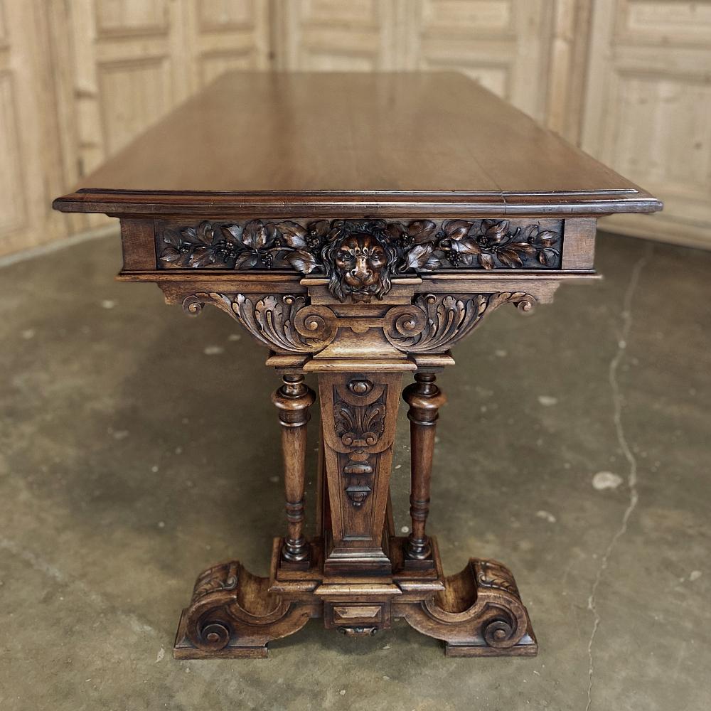 19th Century Louis XIV French Walnut Desk from Lyon at 1stDibs