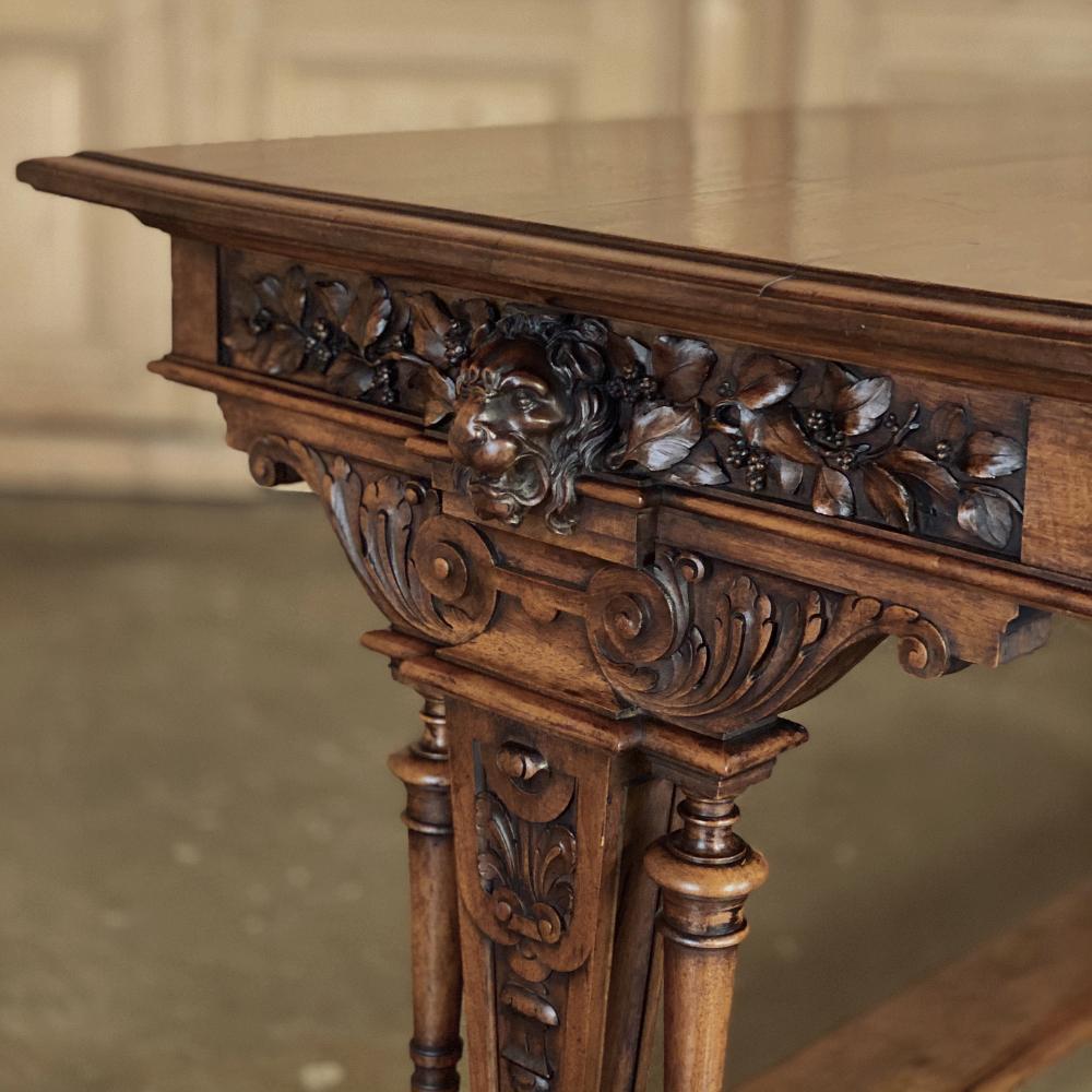 19th Century Louis XIV French Walnut Desk from Lyon at 1stDibs