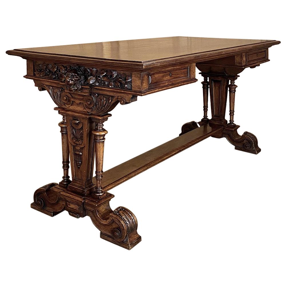 19th Century Louis XIV French Walnut Desk from Lyon at 1stDibs