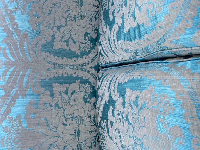 19th Century Louis XV Style Sofa in Silk For Sale at 1stDibs