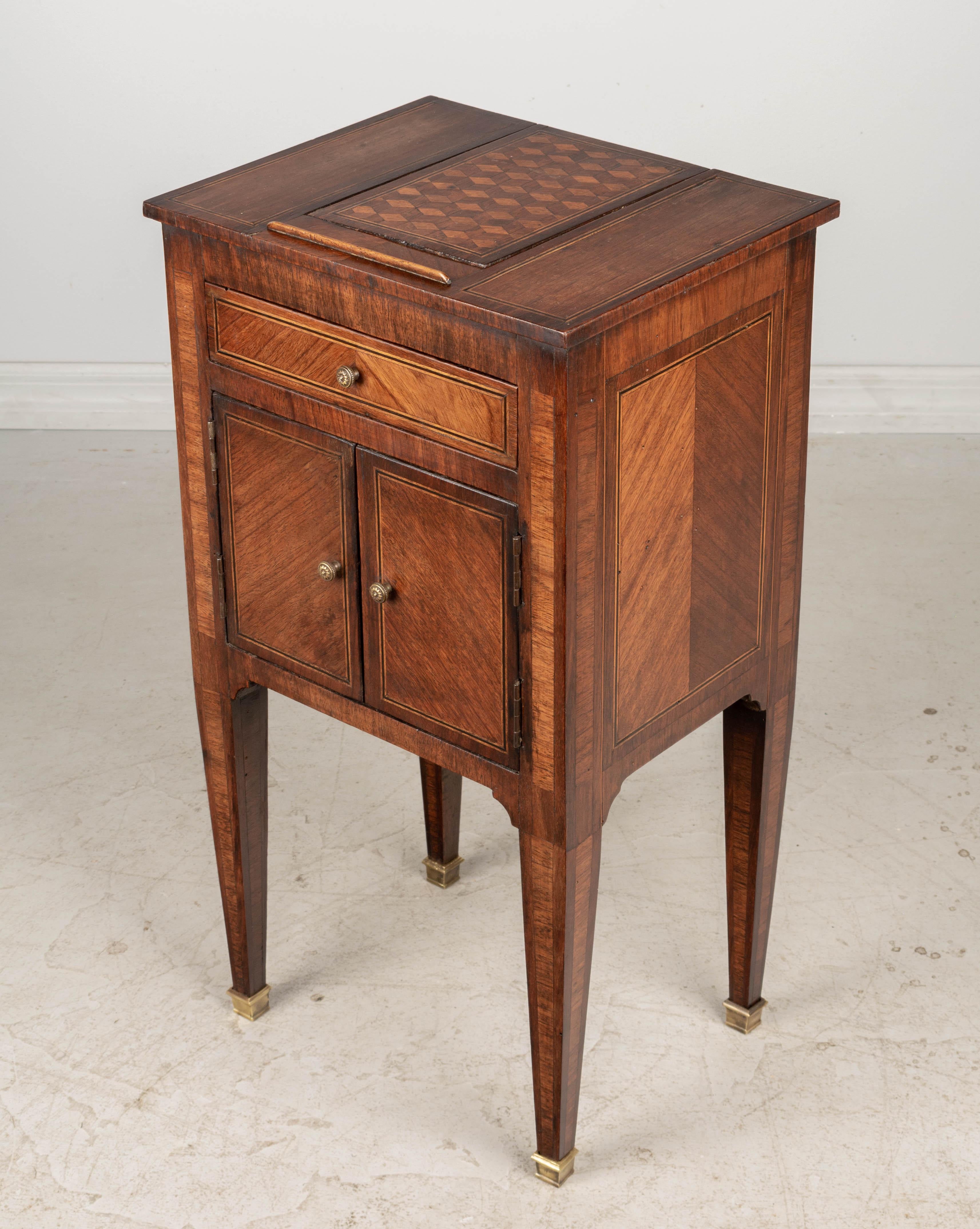 19th Century Louis XVI Style Marquetry Side Table For Sale at 1stDibs