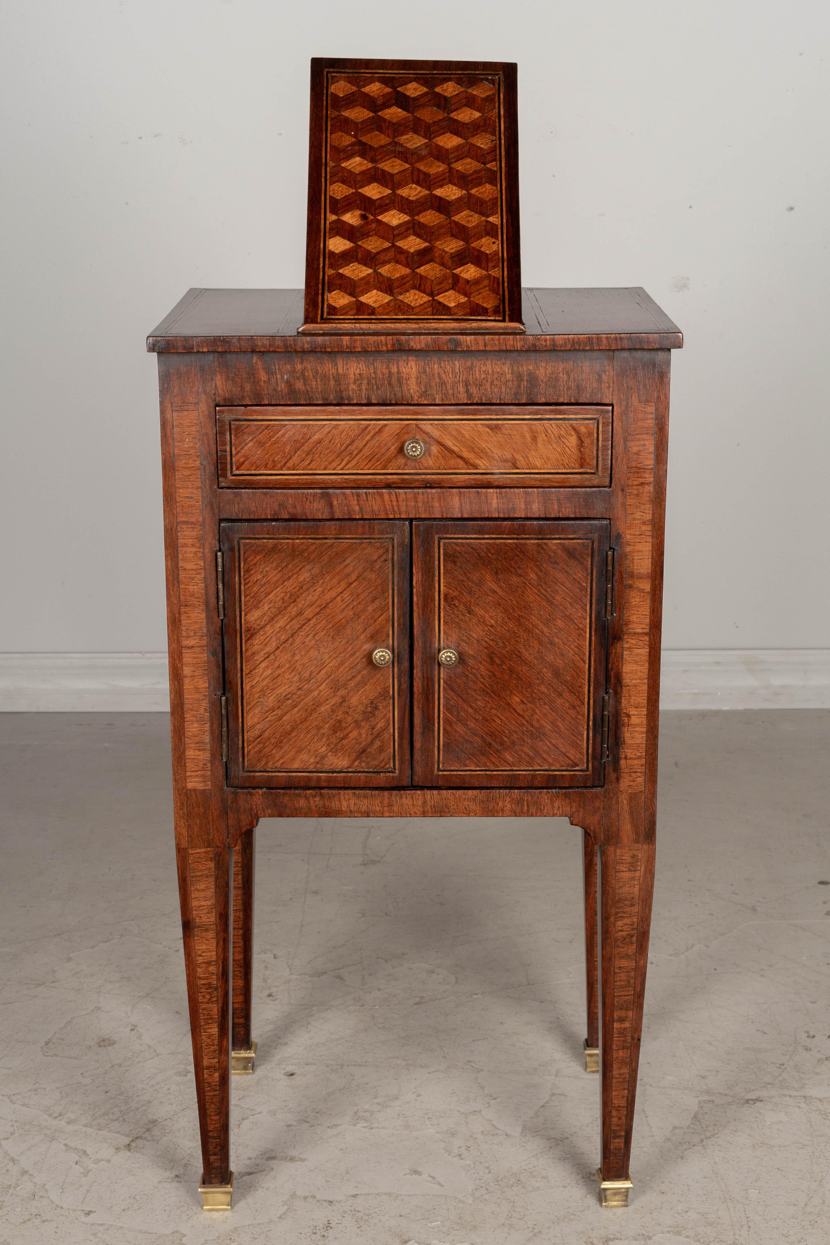 19th Century Louis XVI Style Marquetry Side Table For Sale at 1stDibs