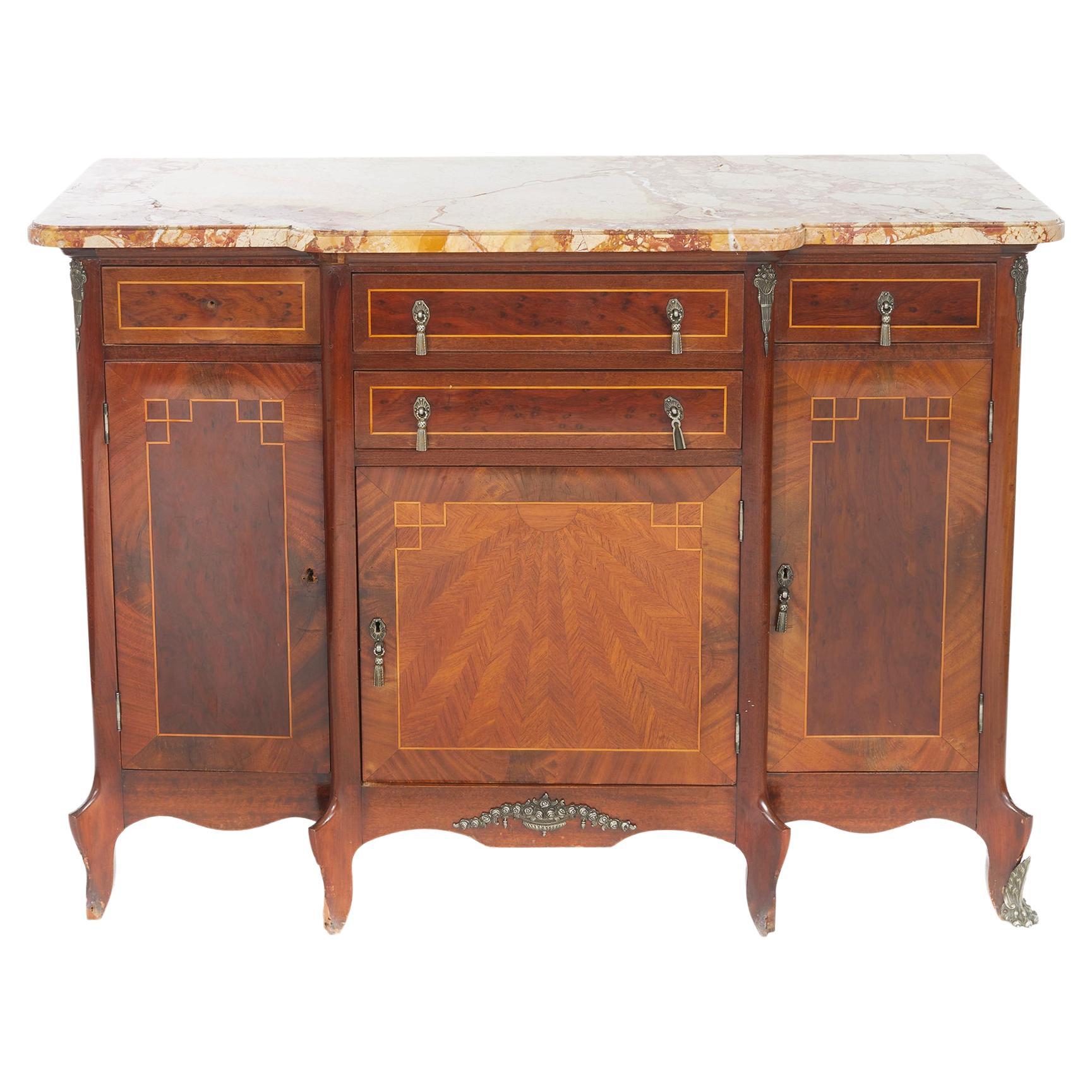Antique Louis XVI Style Ebonized Sideboard at 1stDibs