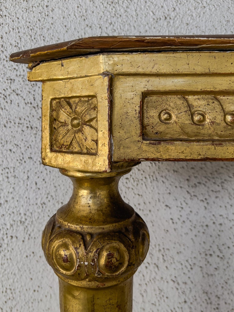 19th Century Louis XVI Style Wall Mount Console Table For Sale at 1stDibs
