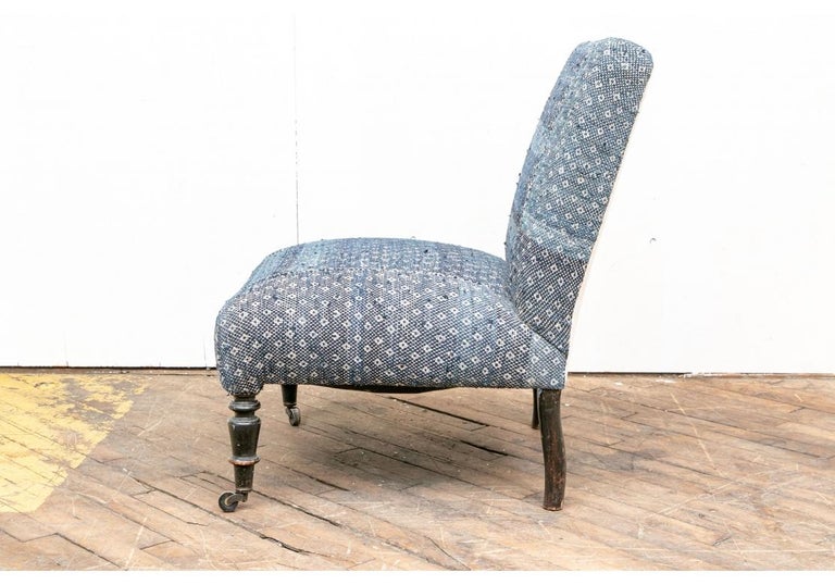 19th Century Low Back Slipper Chair For Sale at 1stDibs