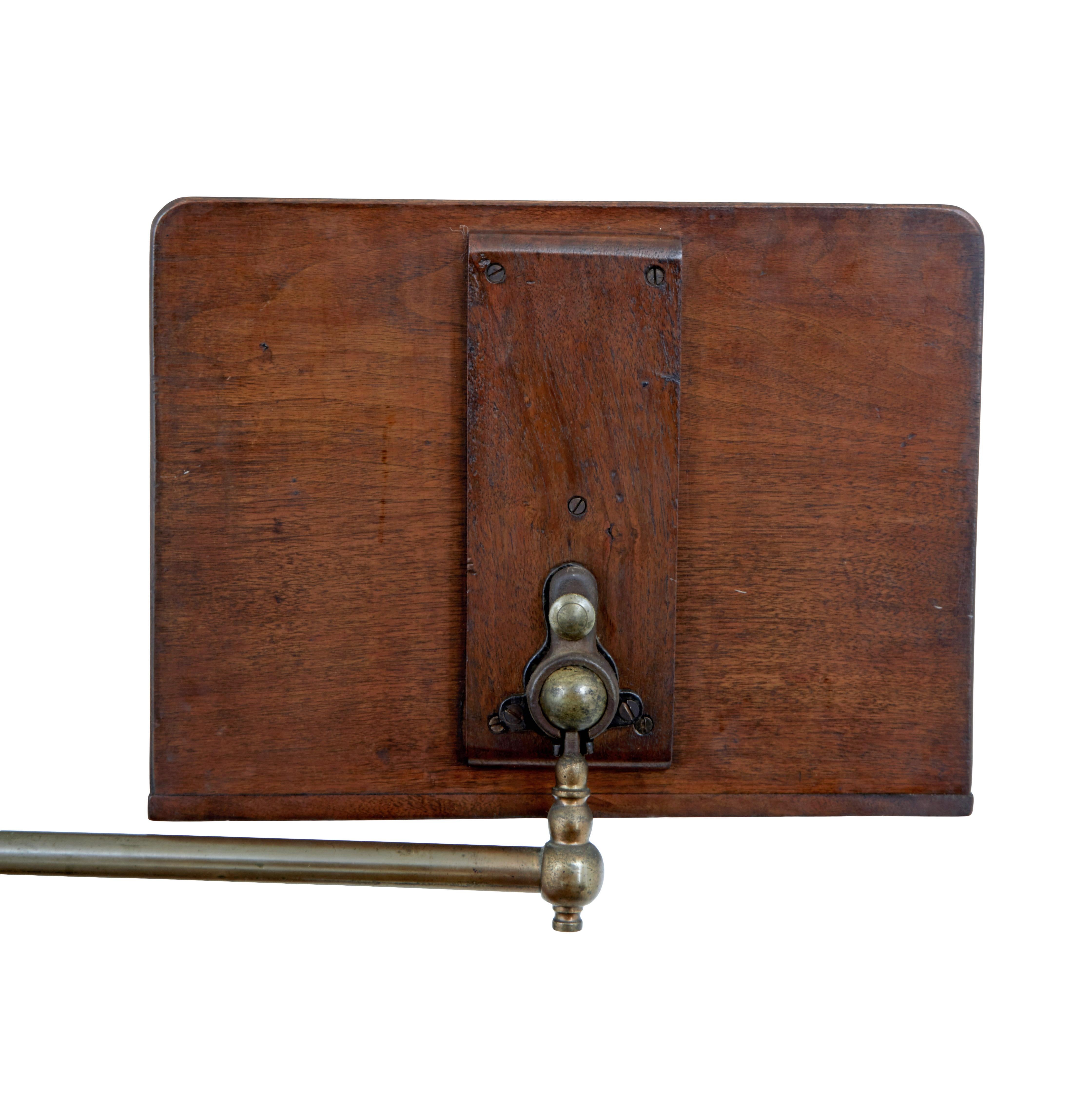 19th Century Mahogany and Brass Reading Stand at 1stDibs | antique ...