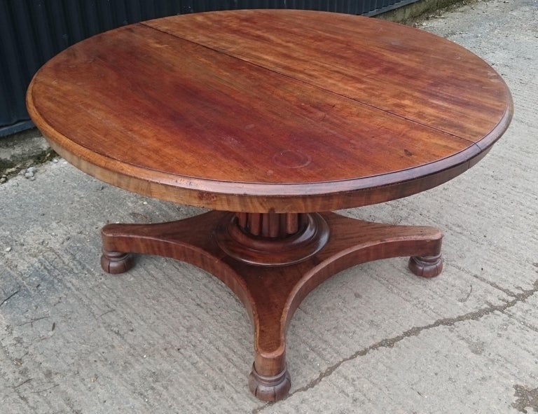 19th Century Mahogany Antique Extending Breakfast Dining Table For Sale ...