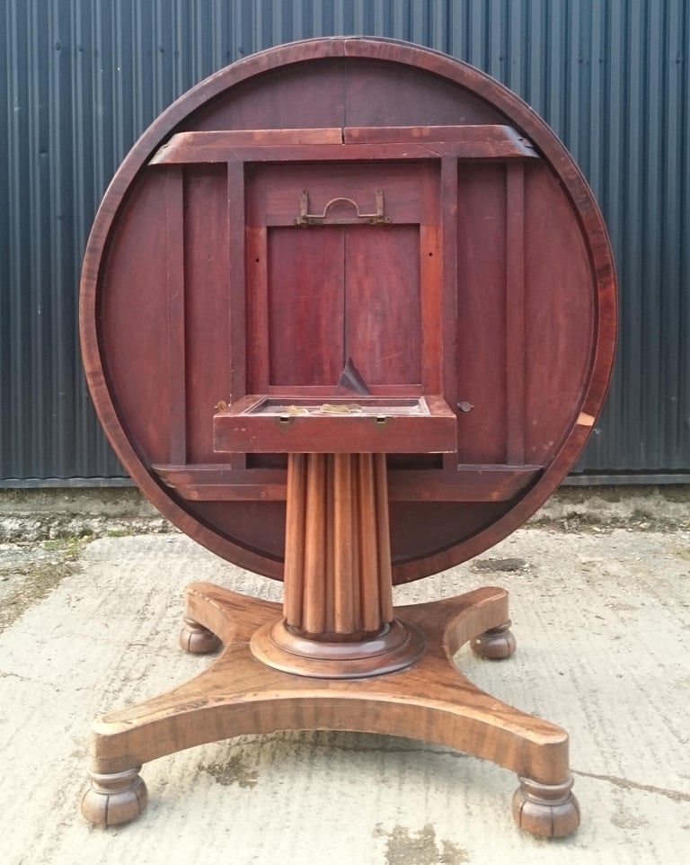 19th Century Mahogany Antique Extending Breakfast Dining Table For Sale ...