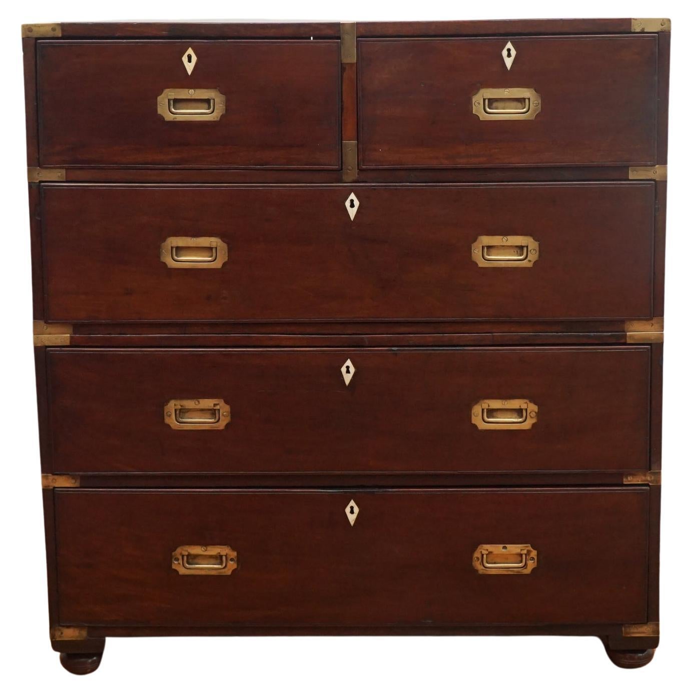 Wild Mid-Century Campaign Chests For Sale at 1stDibs