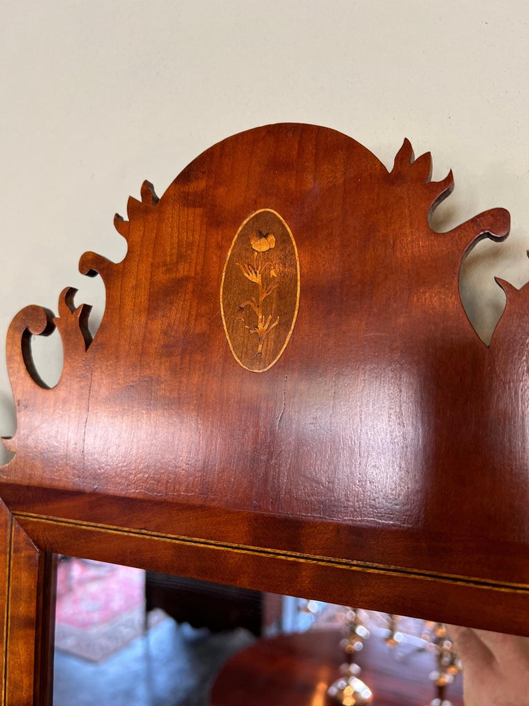 19th Century Mahogany Chippendale Mirror at 1stDibs