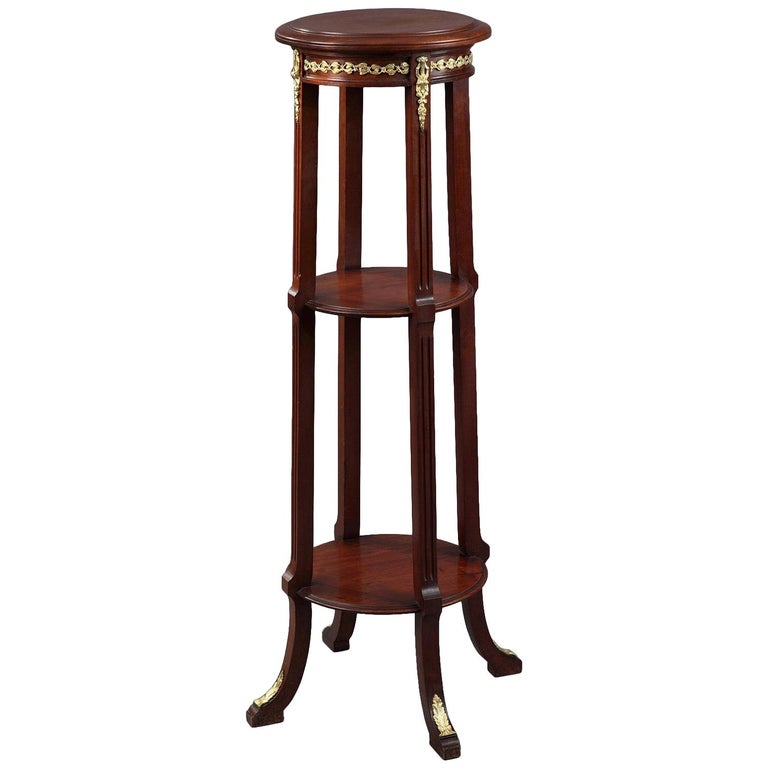 19th Century Mahogany Display Column at 1stDibs