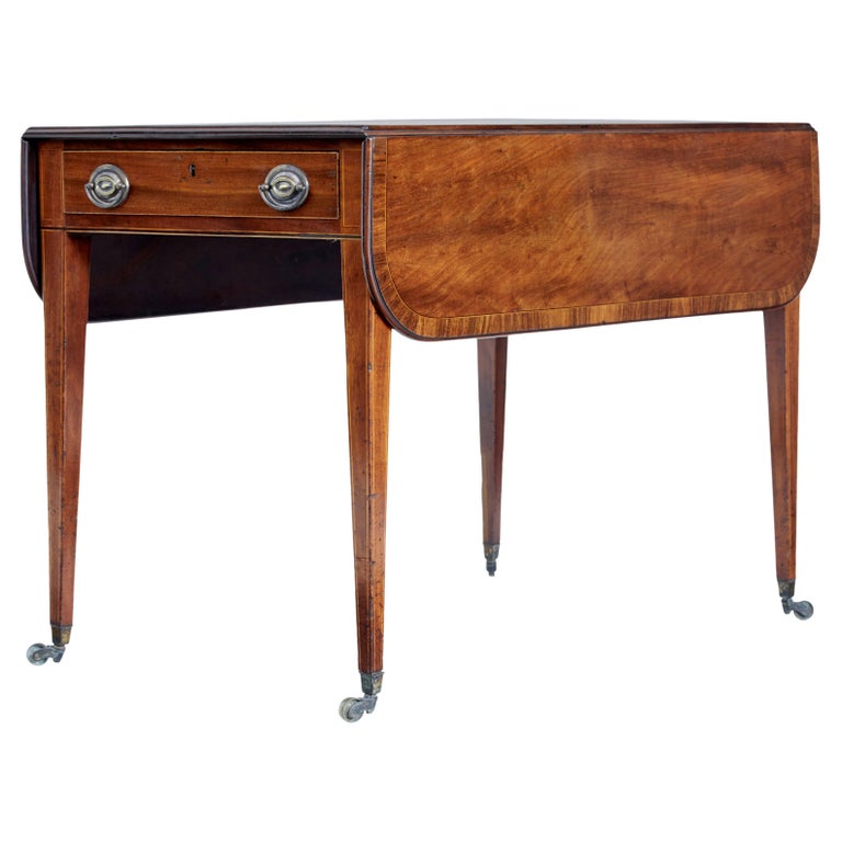 19th Century Mahogany Drop Leaf Pembroke Table For Sale at 1stDibs