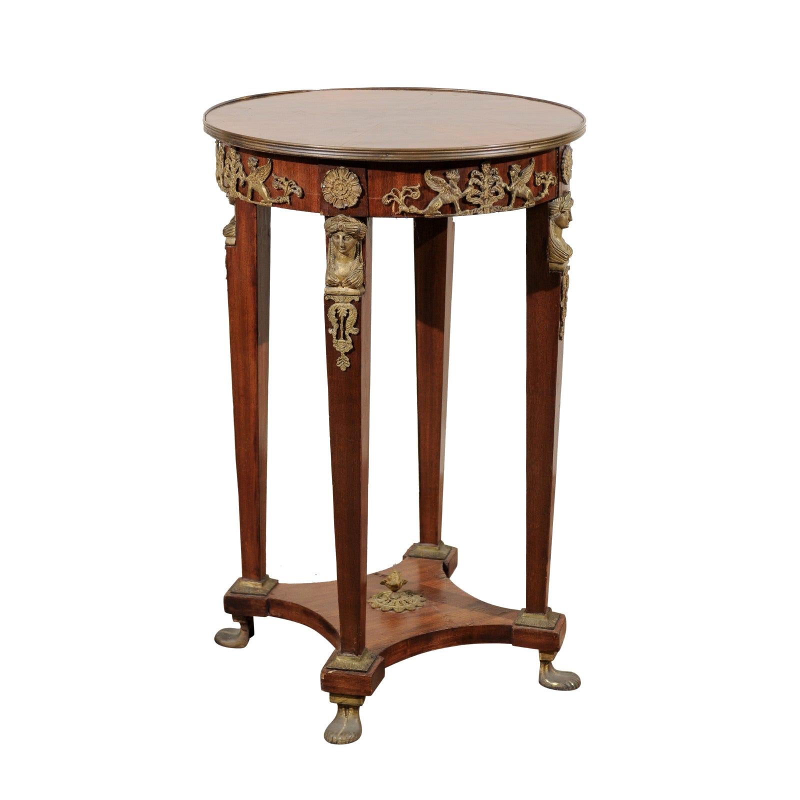 19th Century Mahogany Empire Table at 1stDibs
