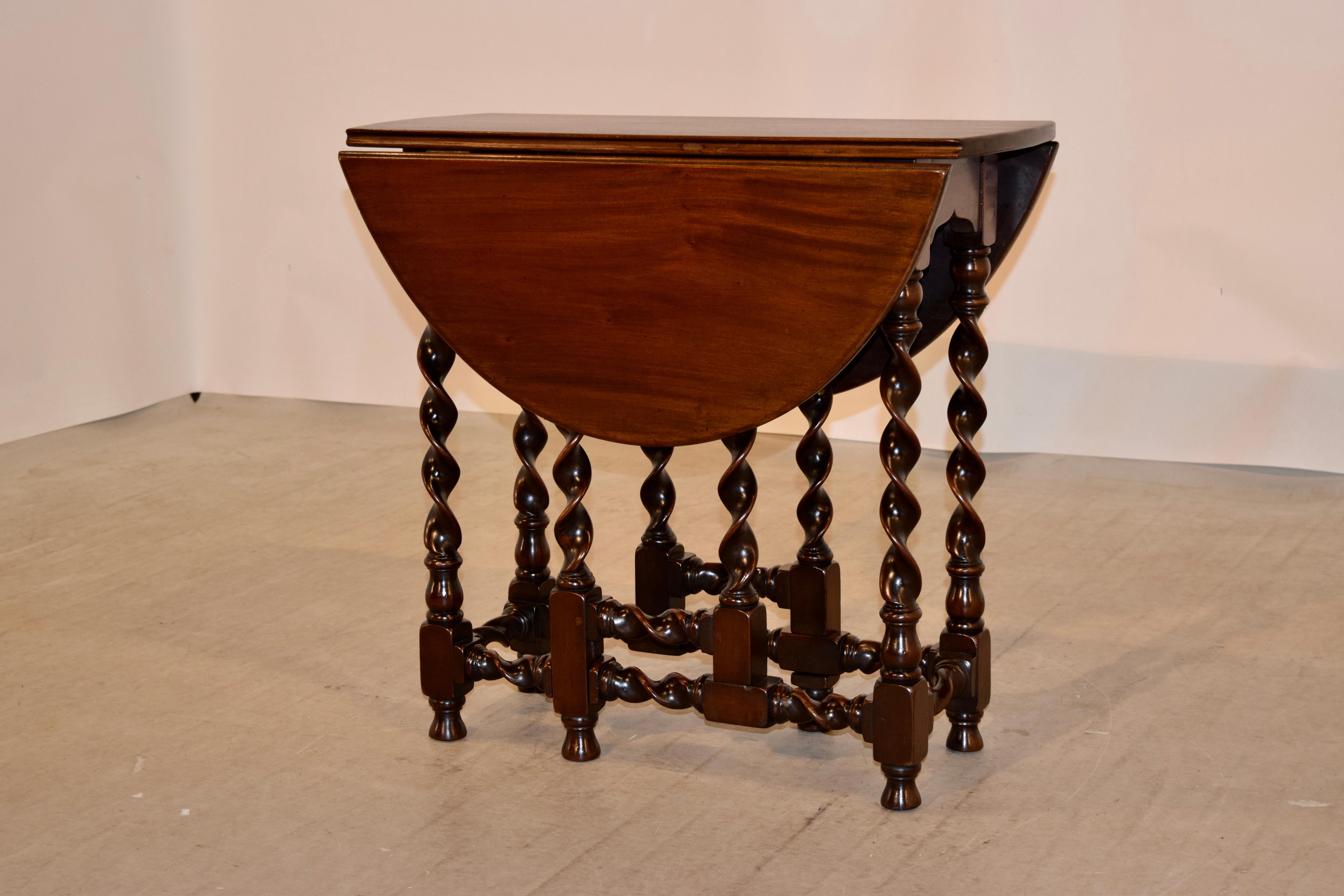 19th Century Mahogany Gate Leg Table at 1stDibs