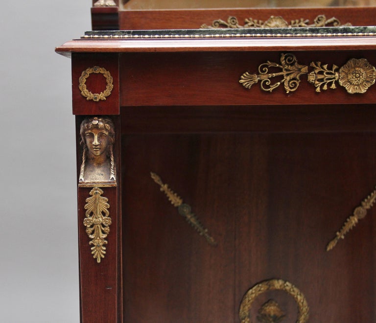 19th Century Mahogany Mirrored Consul Table at 1stDibs