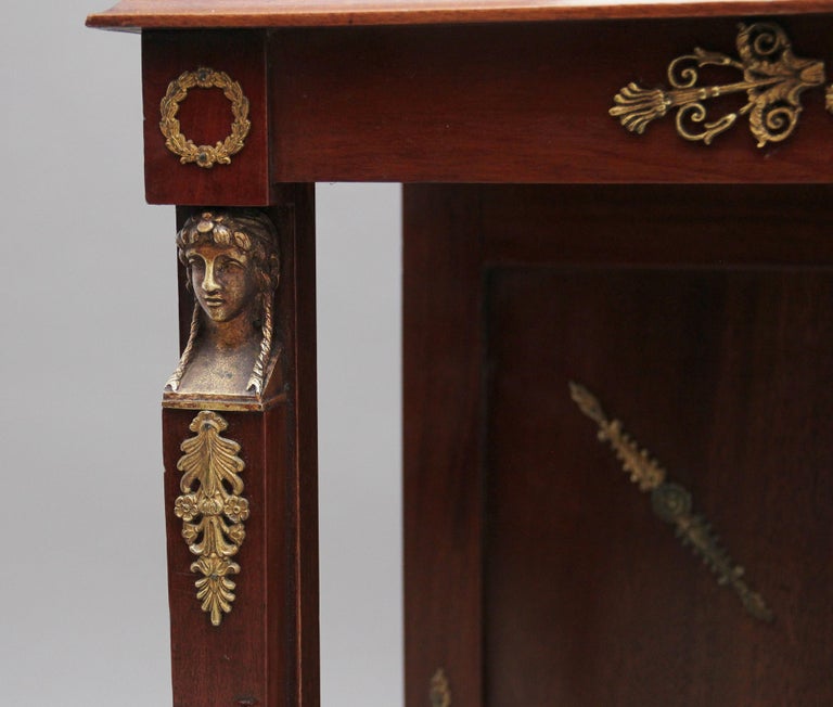 19th Century Mahogany Mirrored Consul Table at 1stDibs