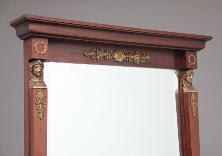 19th Century Mahogany Mirrored Consul Table at 1stDibs