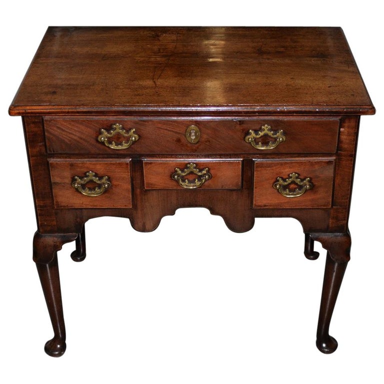19th Century Mahogany Queen Anne Lowboy For Sale at 1stDibs