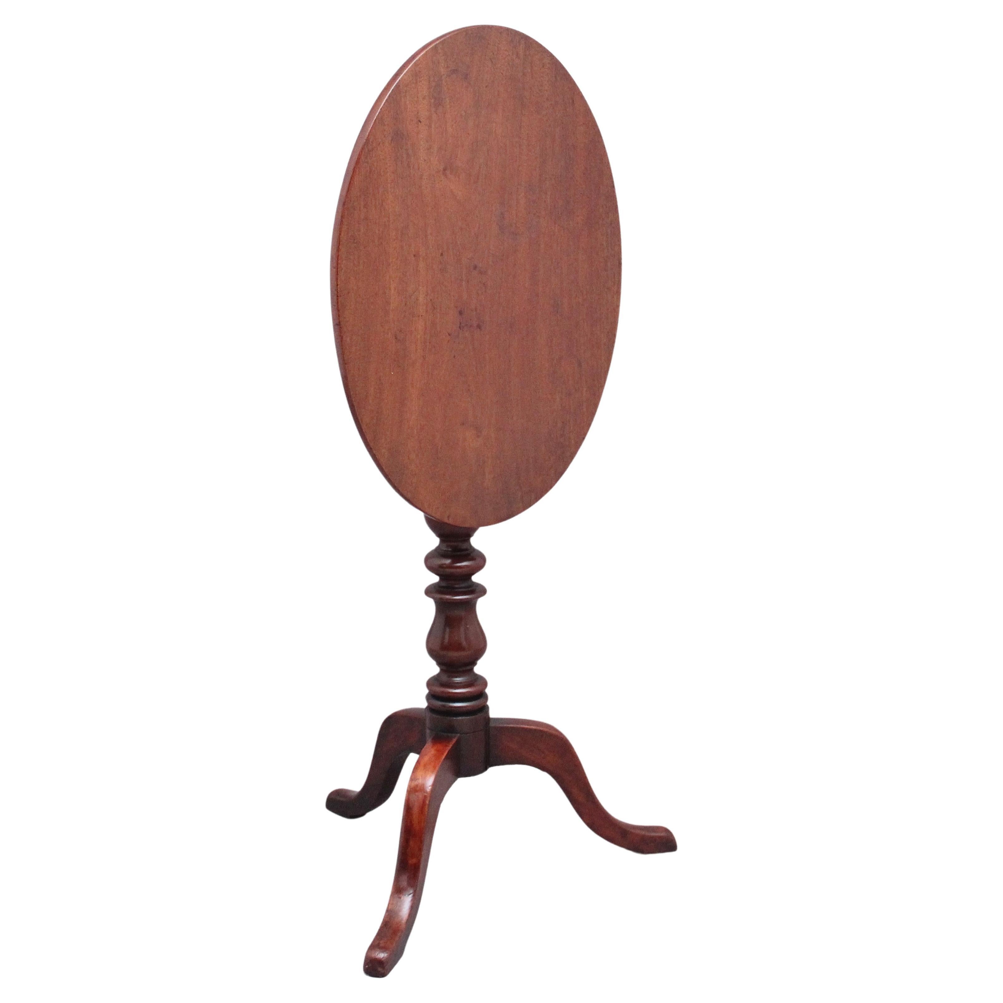 Early 19th Century American Sheraton Tilt-Top Table of Neat Proportions ...