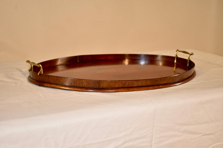 19th Century Mahogany Tray For Sale at 1stDibs