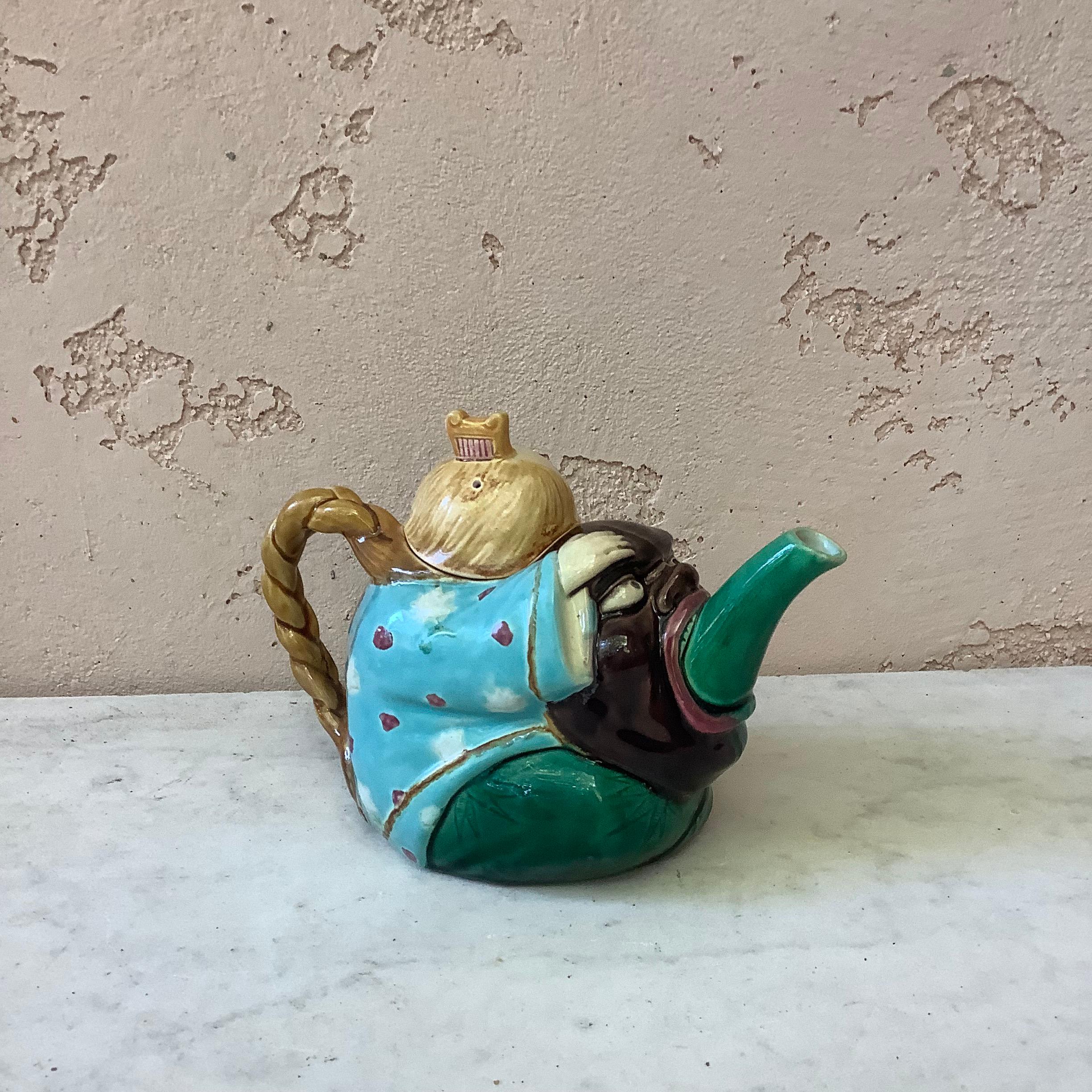 19th-Century Majolica Minton Figural Teapot For Sale at 1stDibs ...