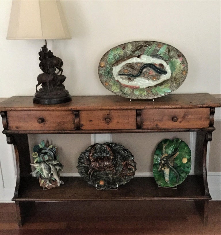 19th Century Majolica Palissy Oyster Server School of Paris at 1stDibs ...