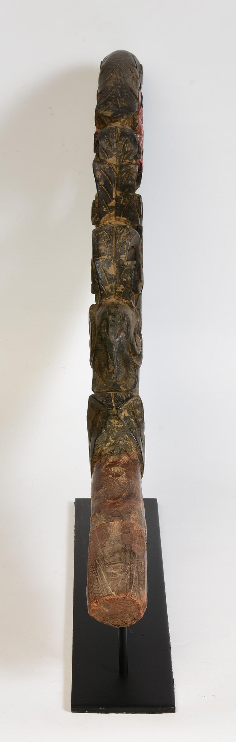 19th Century, Mandalay, Antique Burmese Wood Carving with Stand For ...