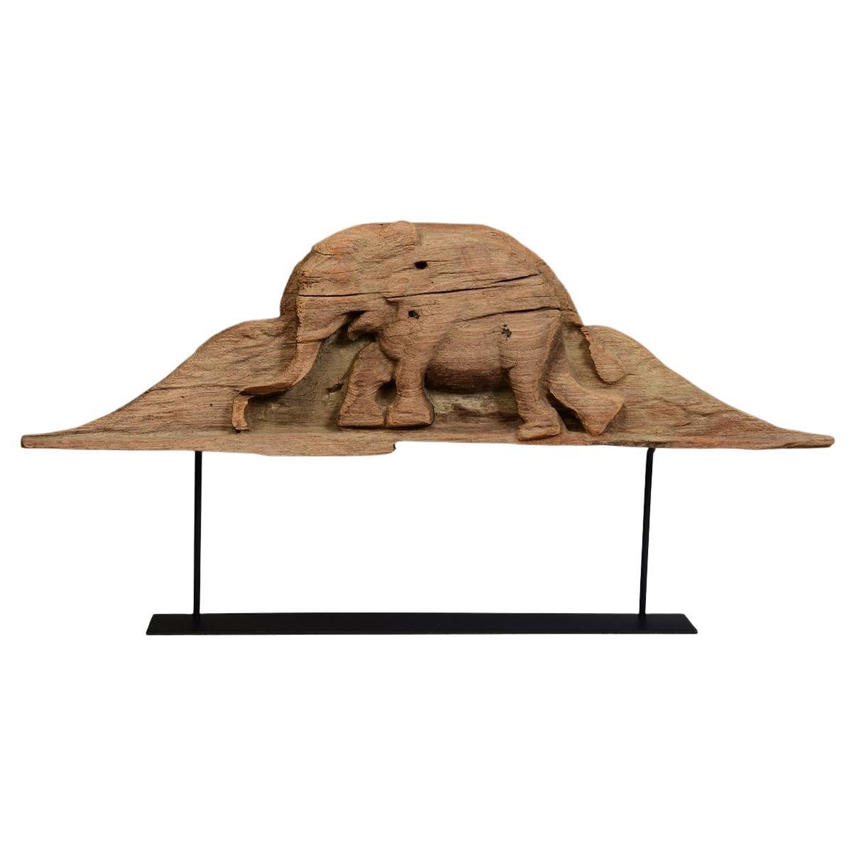 19th Century, Mandalay, Antique Burmese Wood Carving with Stand For ...